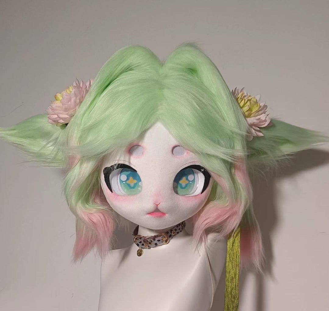 Kigurumi Fur Head, Cute Furry Mask Head, Fursuit Cos, New Furry Suit ...