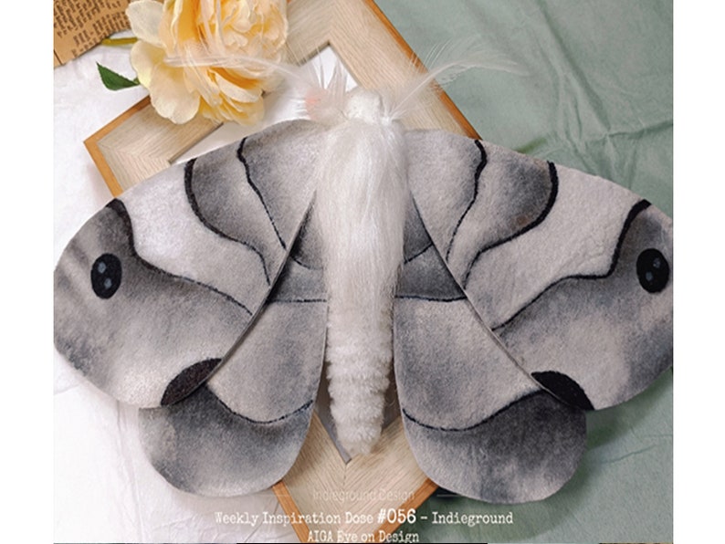 Little Moth Plush Moth Toy, Handmade Realistic Unique Stuffed Animal ...