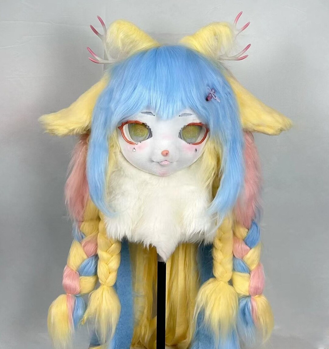 Kigurumi Fur Head, Cute Furry Mask Head, Fursuit Cos, New Furry Suit ...