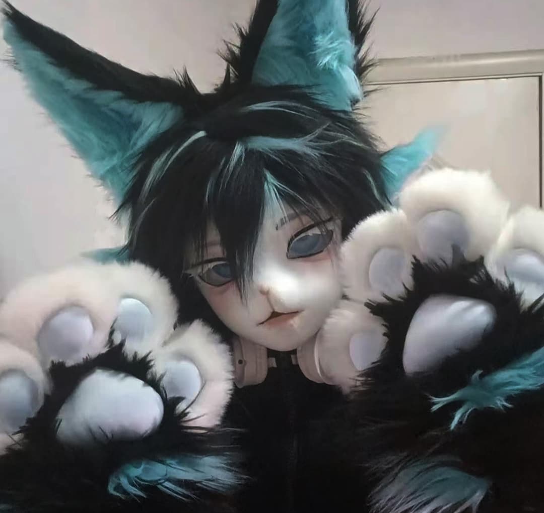 Kigurumi Furry Head, Cute Furry Mask Head, Fur Cos, New Fur Suit Head ...