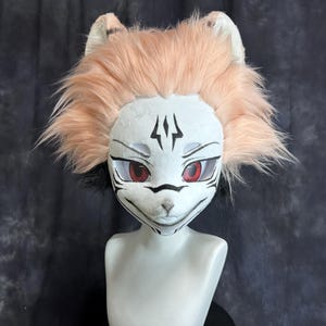 Jujutsu Kaisen Yuji Itadori Kigurumi Fur Head, Cute Furry Mask Head ...