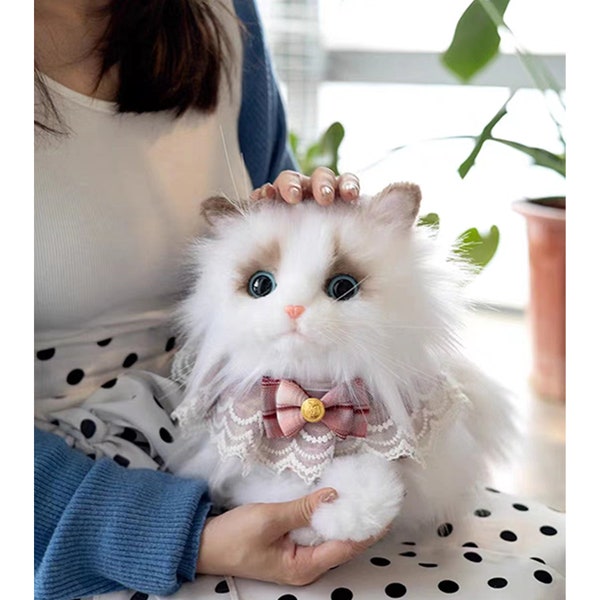 Realistic Cat Plush - Etsy
