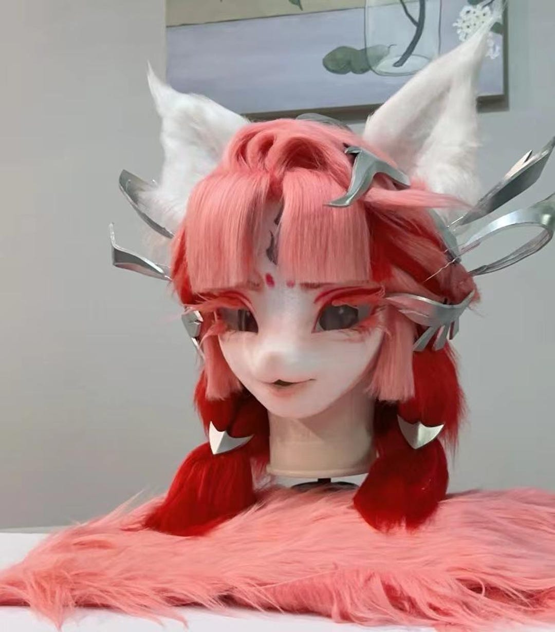 Kigurumi Furry Head, Cute Furry Mask Head, Fur Cos, New Fur Suit Head ...
