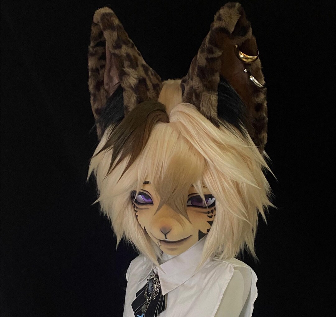 Kigurumi Furry Head, Cute Furry Mask Head, Fur Cos, New Fur Suit Head ...