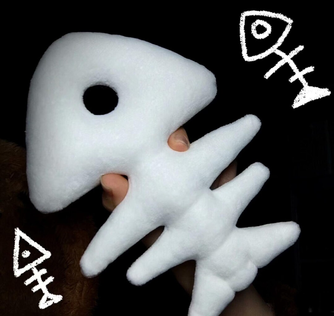 Fish Bone Plush Fursuit Props, Various Colors, Furry Fish Bones ...