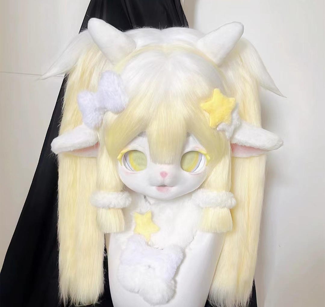 Kigurumi Fur Head, Cute Furry Mask Head, Furi Cos, New Fur Suit Head ...