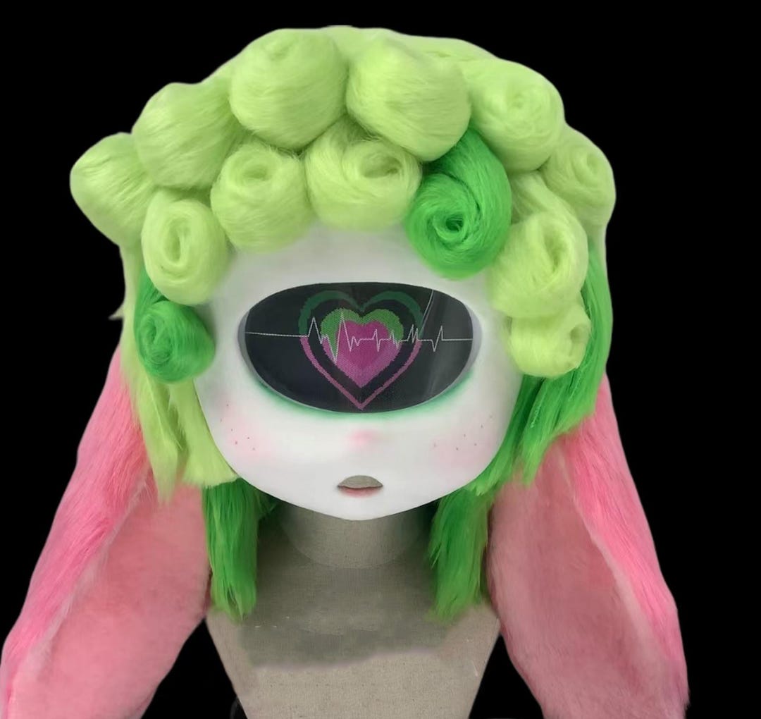 Kigurumi Fur Head, Cute Furry Mask Head, Fursuit Cos, New Furry Suit ...