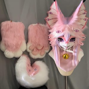 Kigurumi Furry Head,head+claw+tail, Dragon Kig Furry Mask Head, Y2K ...