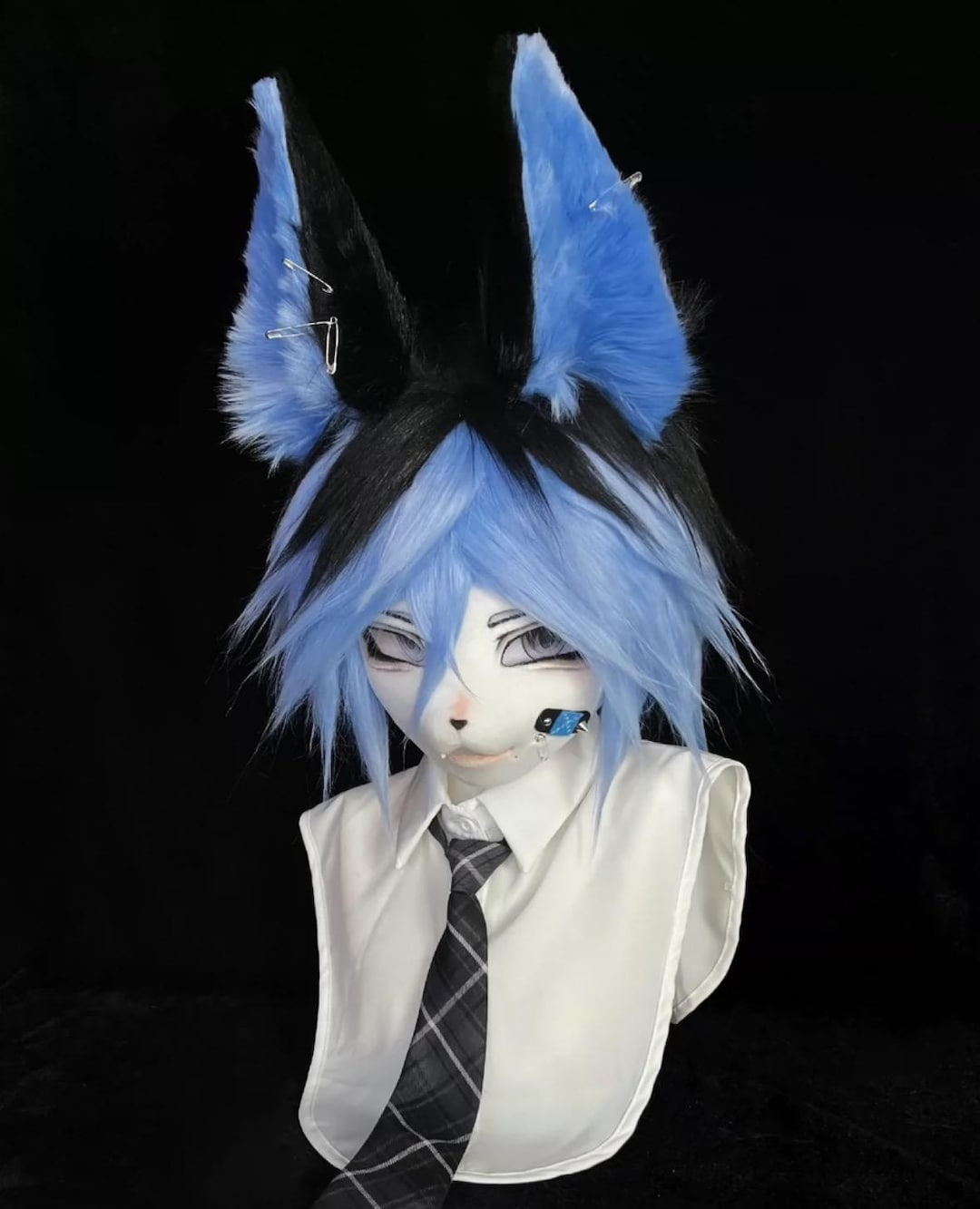 Kigurumi Furry Head-wolf Boy ,furry Mask Head, Y2K Fursuit Cos, New ...