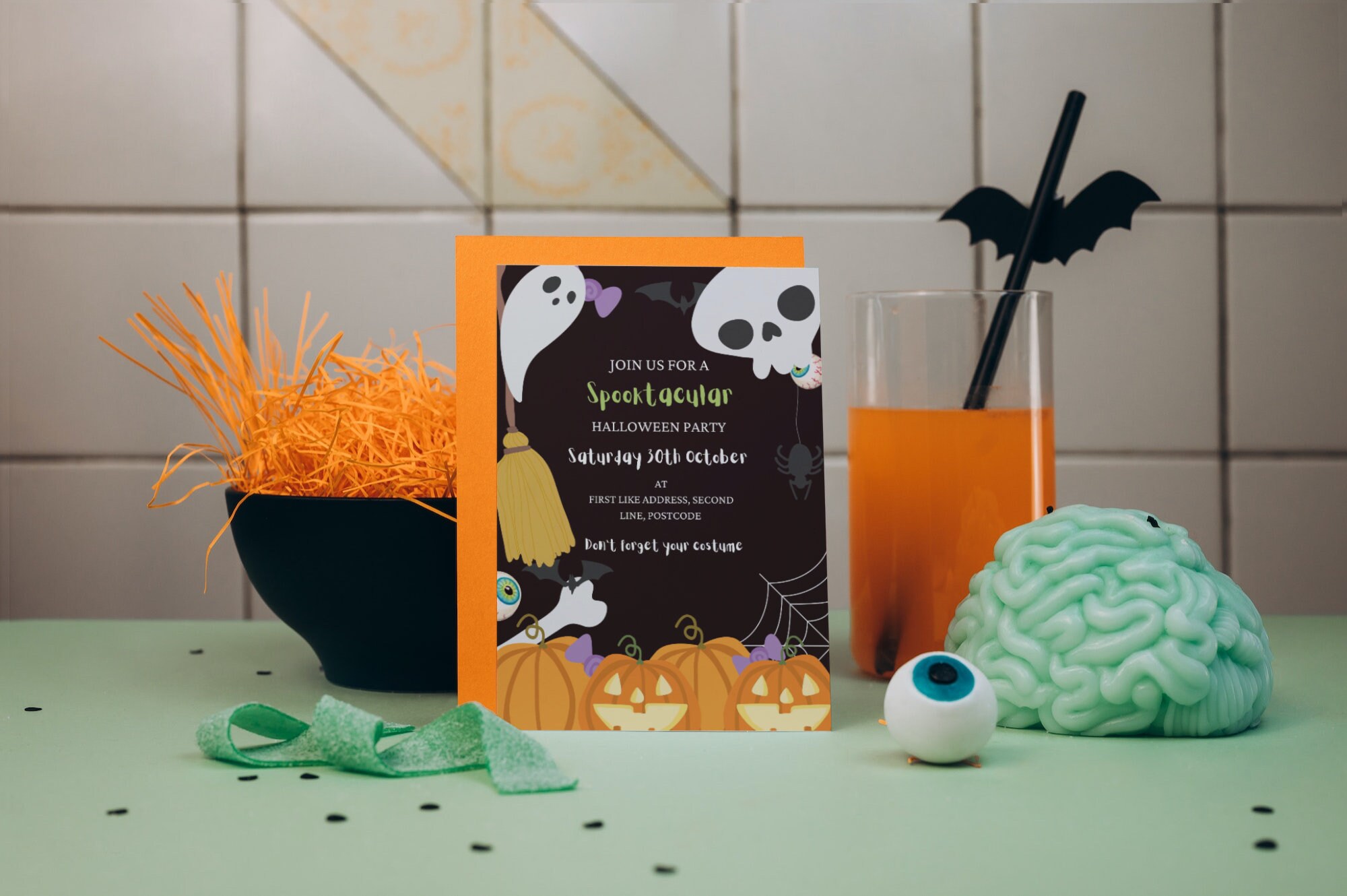 Digital Editable Printable Halloween Package Templates / - Etsy