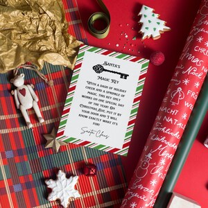 Editable Printable Santas Magic Key Template / Santa / Christmas / Xmas ...