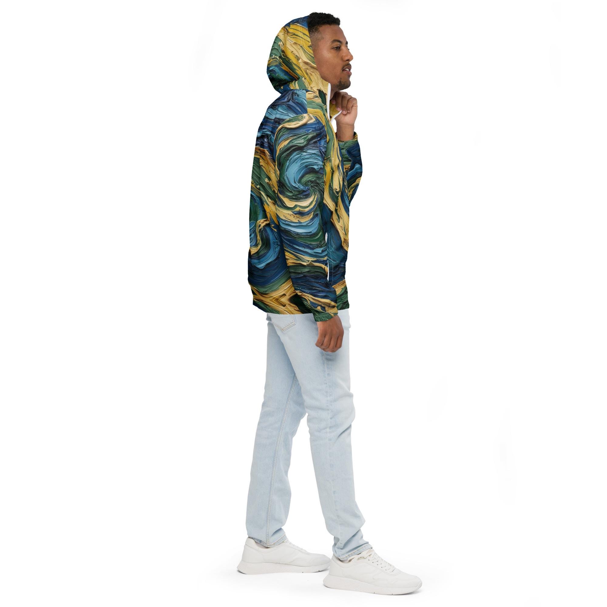 Men’s Windbreaker / Vintage Van Gogh / Fashion Men Jacket / Art Lover ...