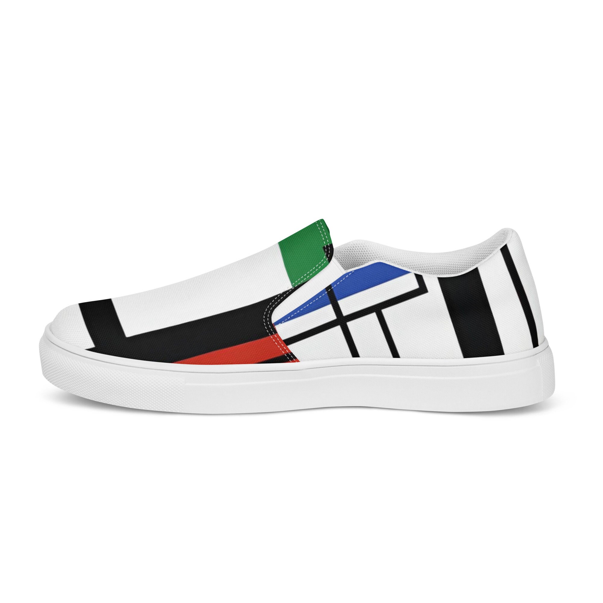 Piet Mondrian Shoes / Mondrian Womens Slip-on Canvas Shoes / Ai Design ...