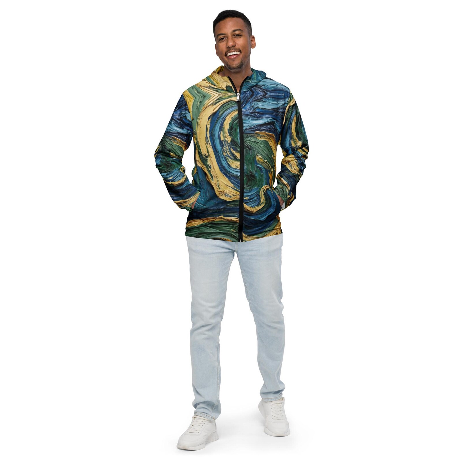 Men’s Windbreaker / Vintage Van Gogh / Fashion Men Jacket / Art Lover ...