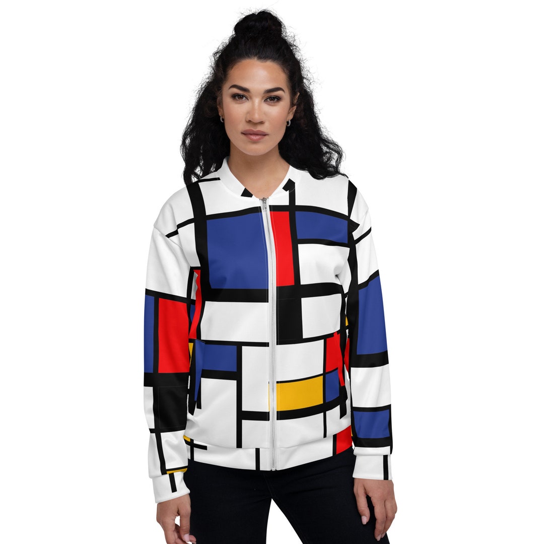 Unisex Bomber Jacket / Piet Mondrian Jacket / Art Gift for Him / Art ...