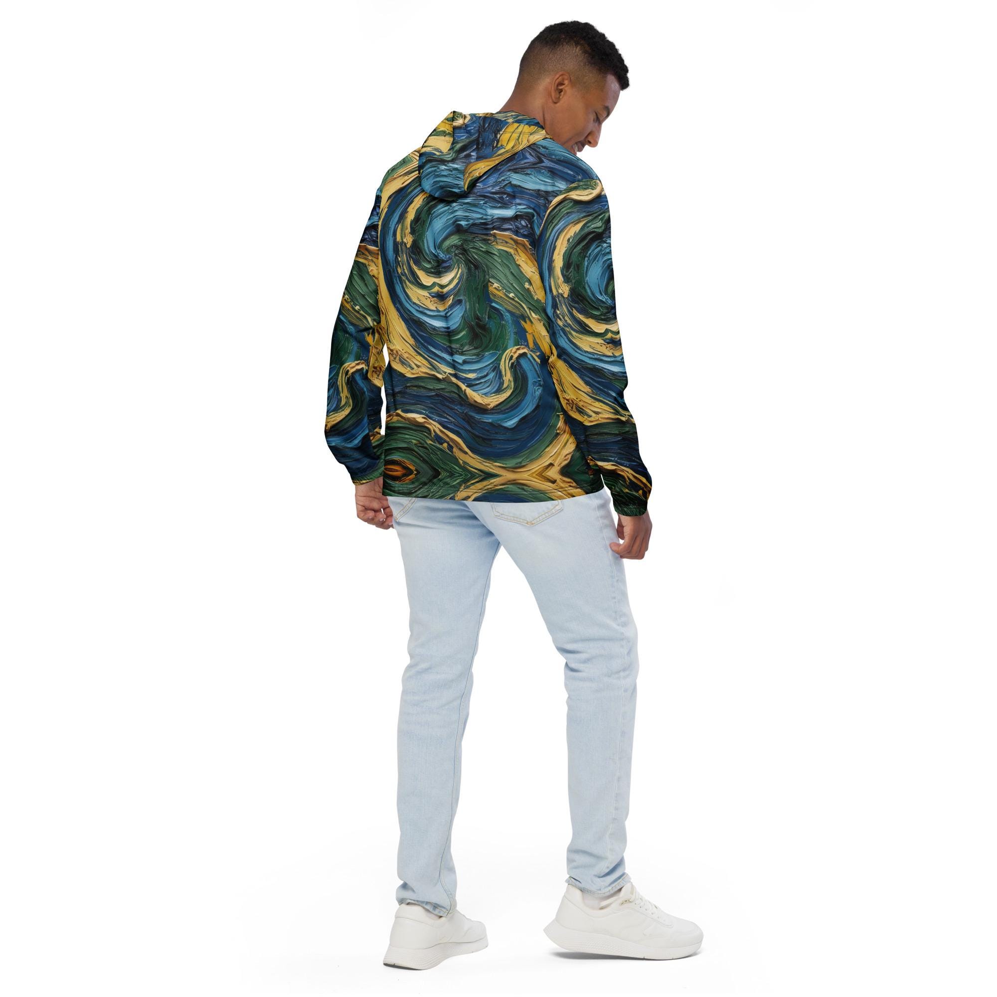 Men’s Windbreaker / Vintage Van Gogh / Fashion Men Jacket / Art Lover ...