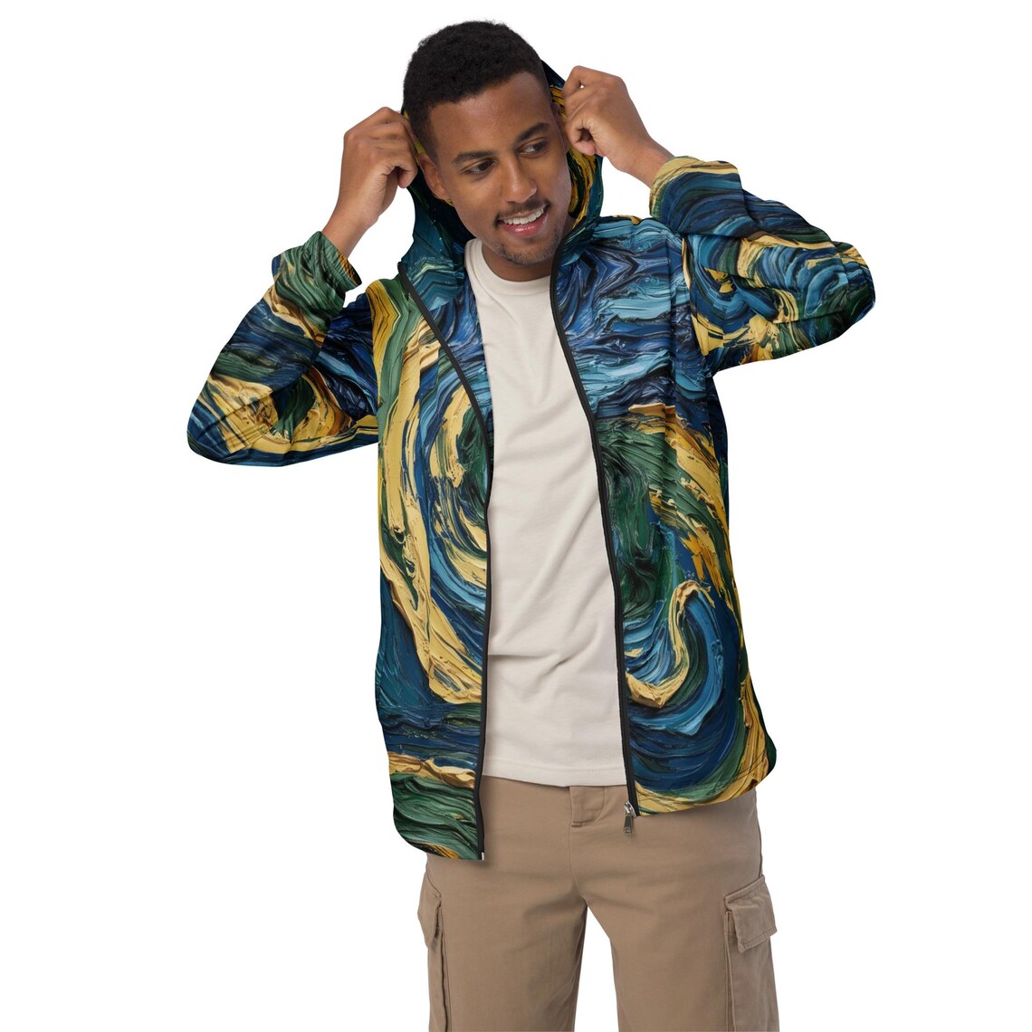 Men’s Windbreaker / Vintage Van Gogh / Fashion Men Jacket / Art Lover ...