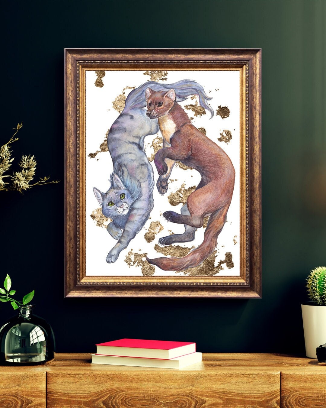 His Dark Materials Art Print: Pan & Kirjava Watercolor Illustration - Etsy