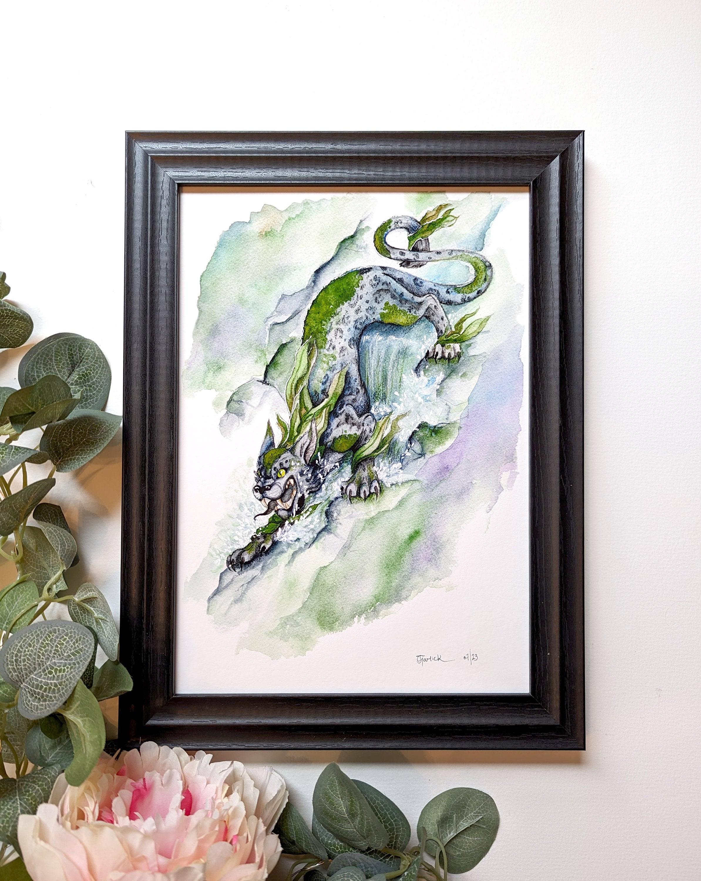 Mythical Cat Print the Legend of the Cath Palug - Etsy