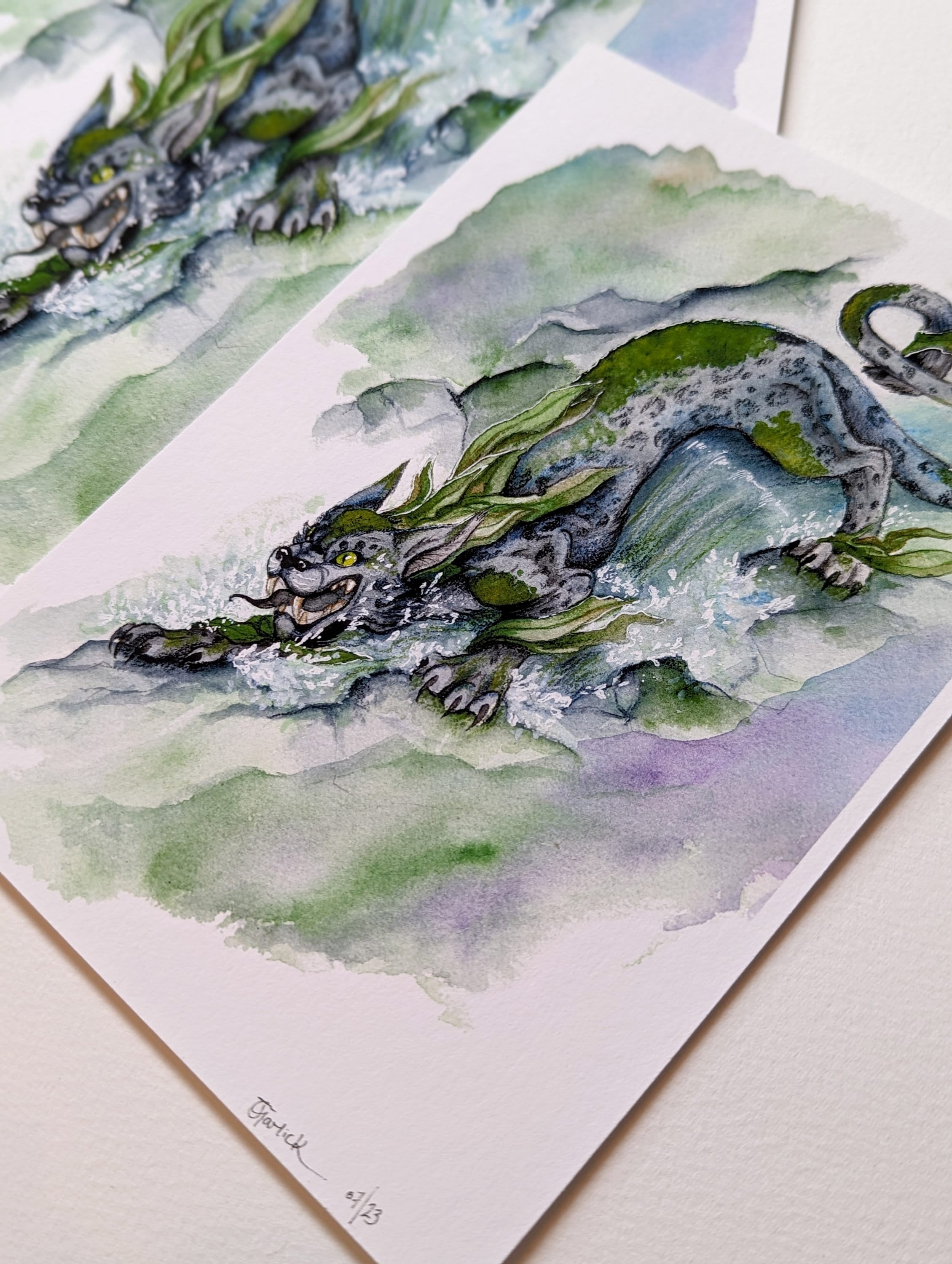 Mythical Cat Print the Legend of the Cath Palug - Etsy