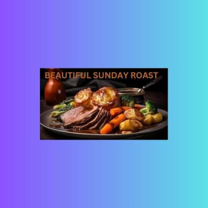Traditional Sunday Roast Pdf Guide Product Meal Planner Digital Product Food Meal English Pdf ...
