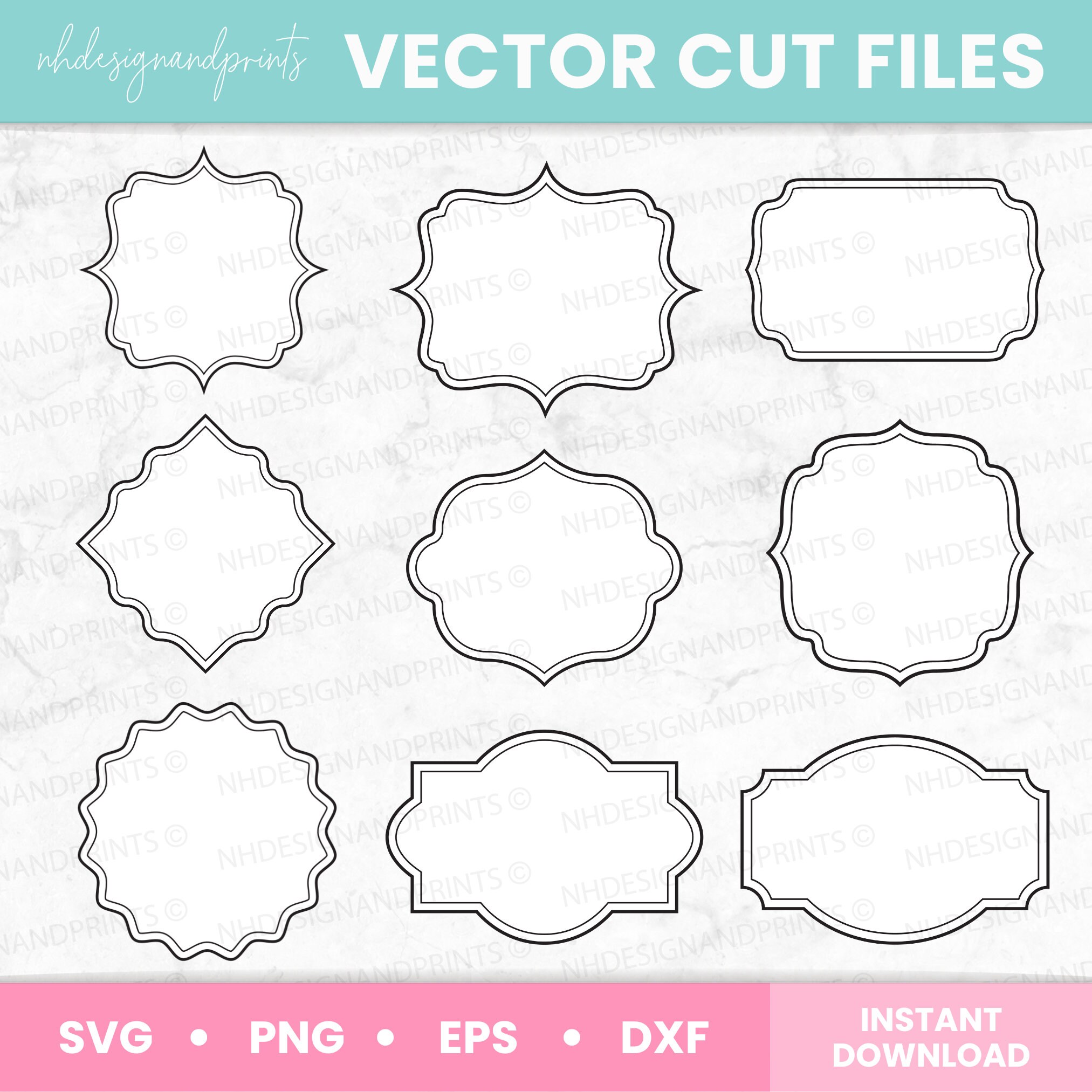 Classic Frames SVG, Curly Bracket Frame, Label Svg, Sign Svg ...