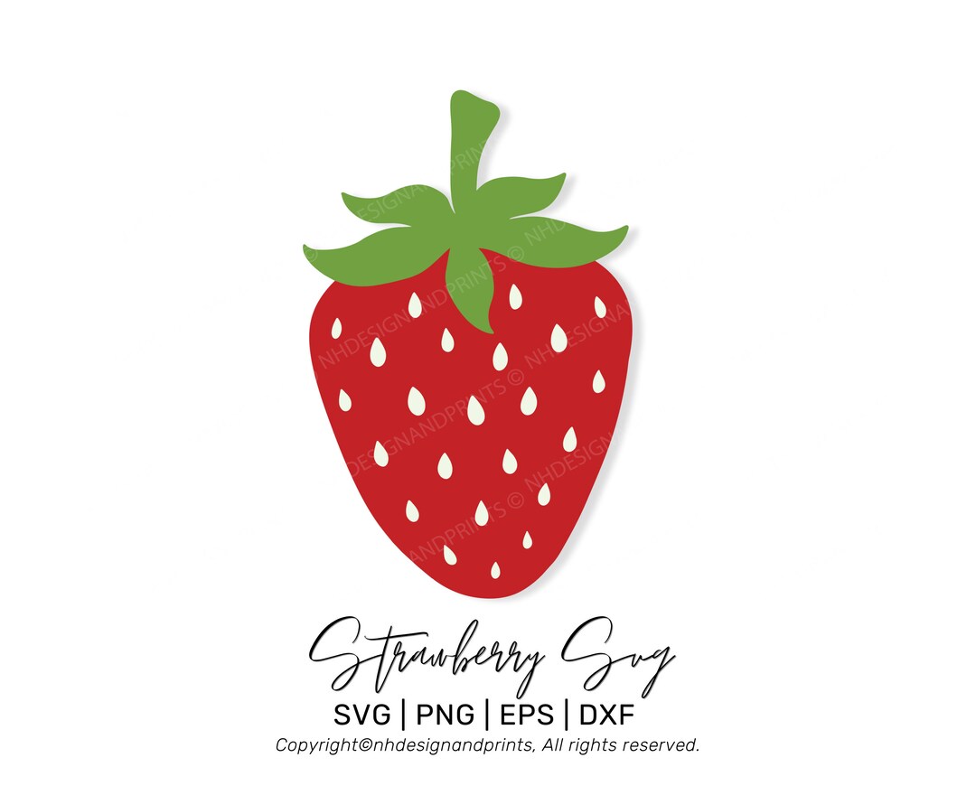 Strawberry SVG, Strawberry Clipart, Fruit Svg, Strawberry Cricut, Cut ...
