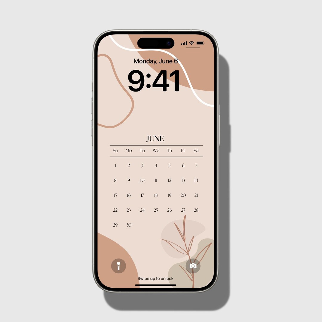 2025 Aesthetic Calendar Wallpaper 12 Month Digital Phone Background ...