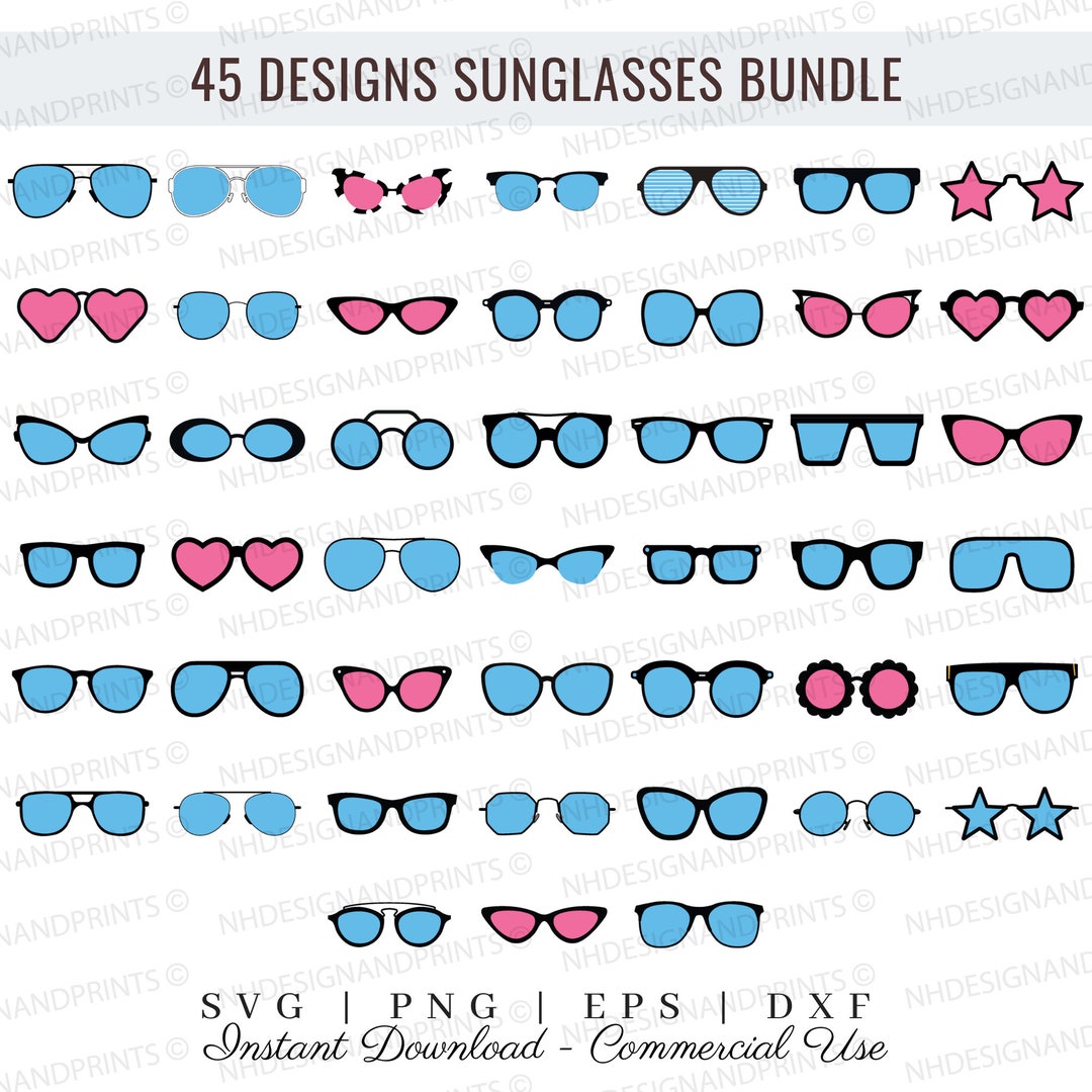 Eyeglasses Svg Eyeglasses Svg Bundle Sunglasses Svgglasses Svg Eyeglasses Cut Fileglasses