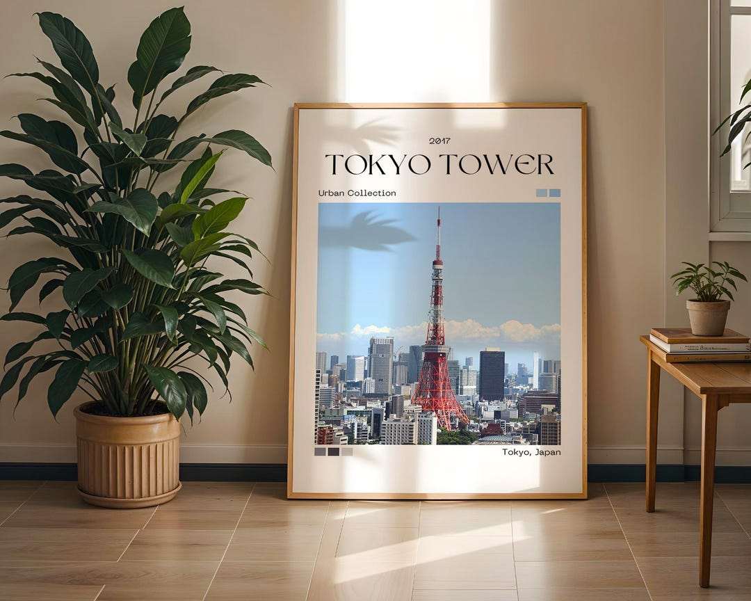 Tokyo Tower Printable Wall Art, Japan Travel Poster, Tokyo Cityscape ...