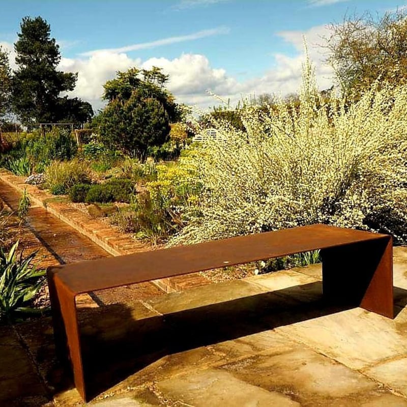 Corten Bench - Etsy UK