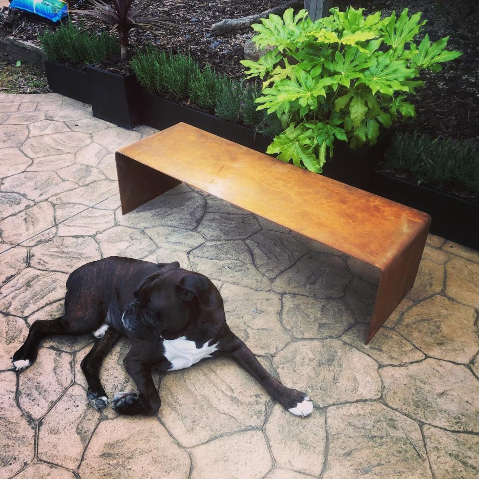 Corten Steel Bench, Cor Ten Steel Bench , Steel Bench , Corten , Corten ...