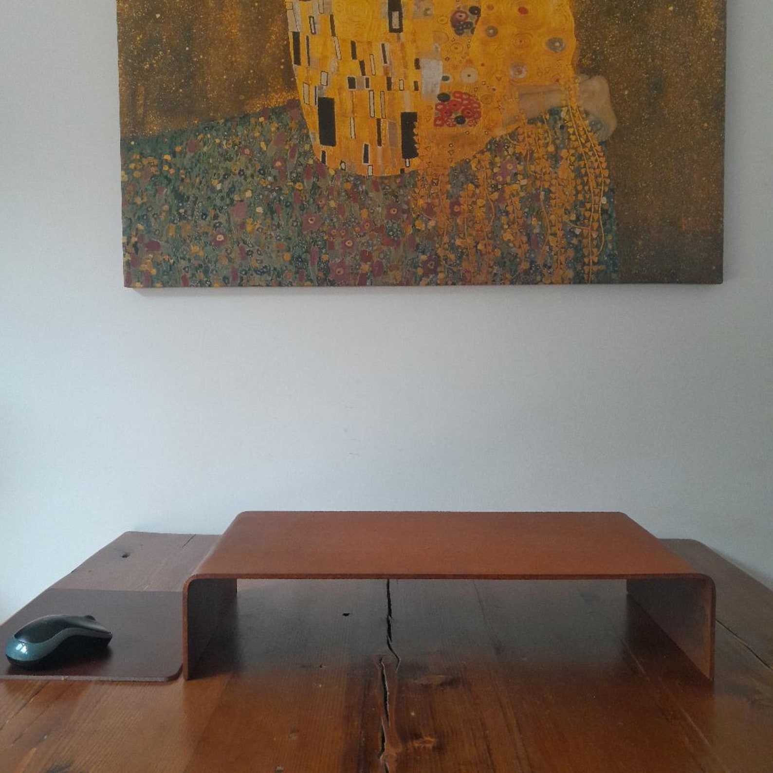 Corten Steel Monitor Stand, Laptop Stand , Metal Monitor Stand , Desk ...