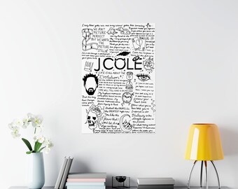 J Cole Lyric Poster - Etsy