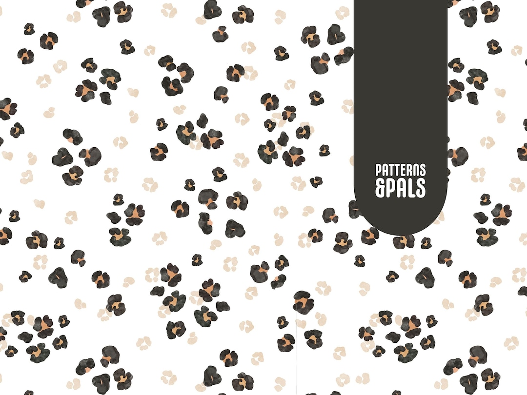 Leopard Print Seamless Repeat Pattern Neutral for Commercial Use ...