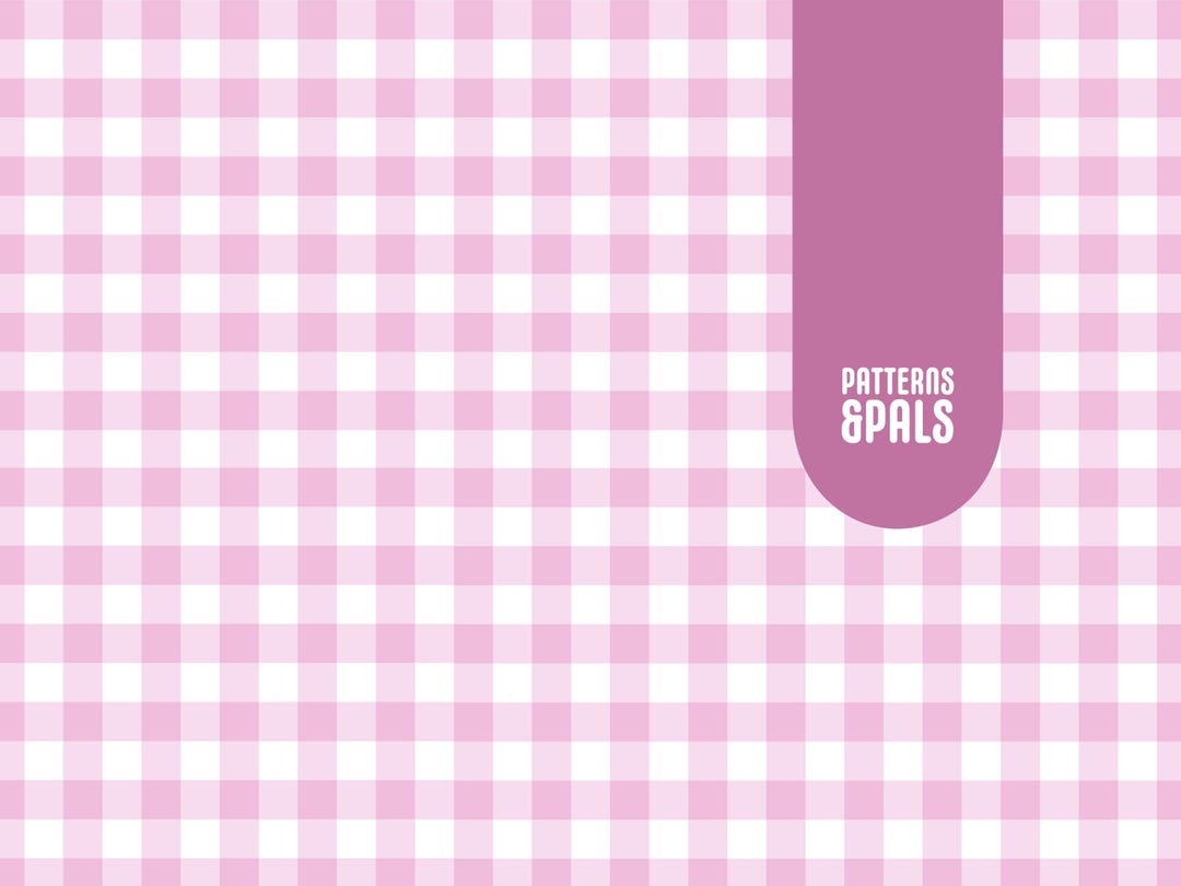 Pink Gingham Seamless Digital Pattern, Pink Seamless Repeat Pattern ...