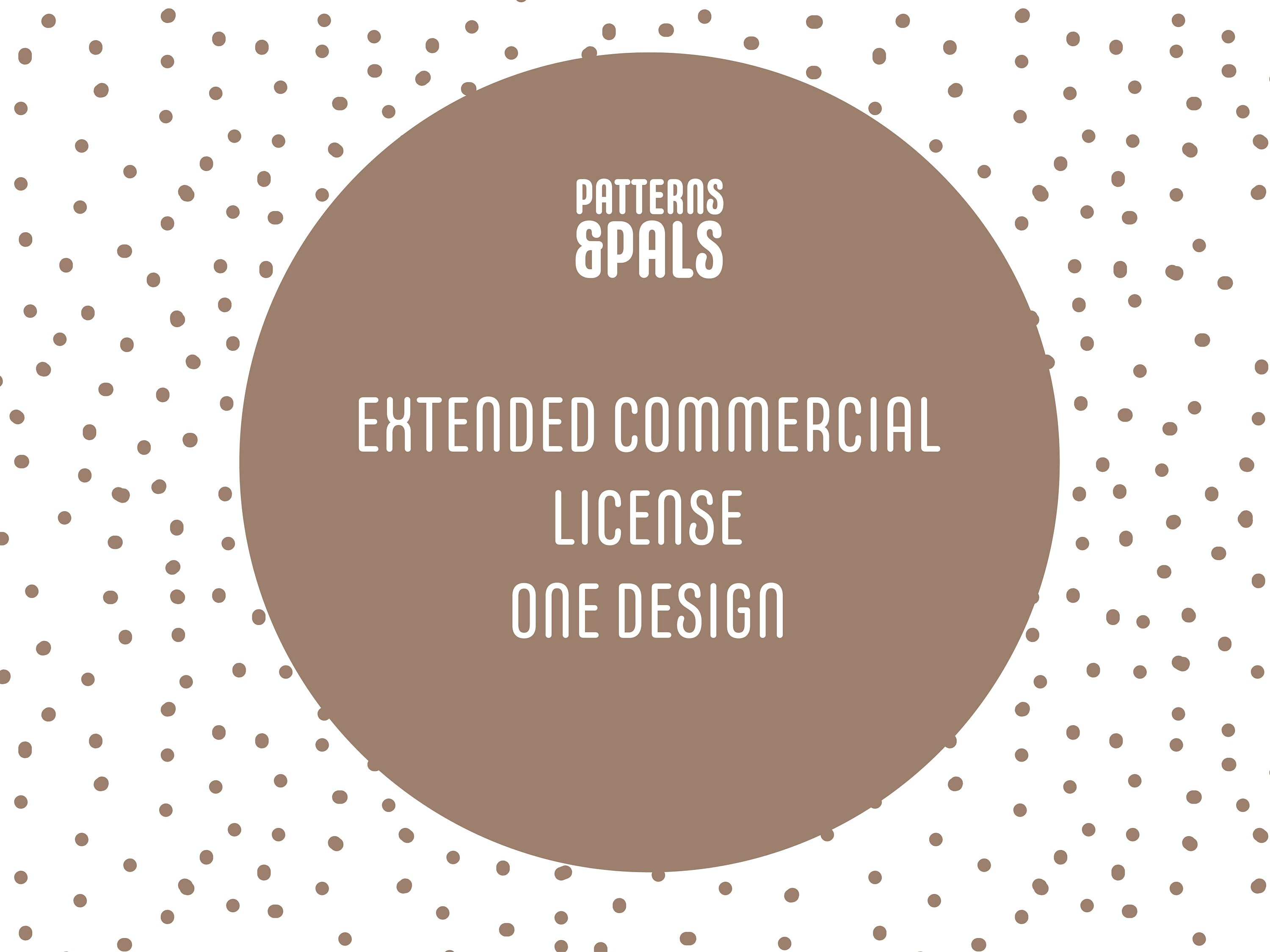Extended Commercial License for One Design Non-exclusive Commercial Use ...