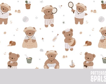 Repeat Teddy Pattern - Etsy