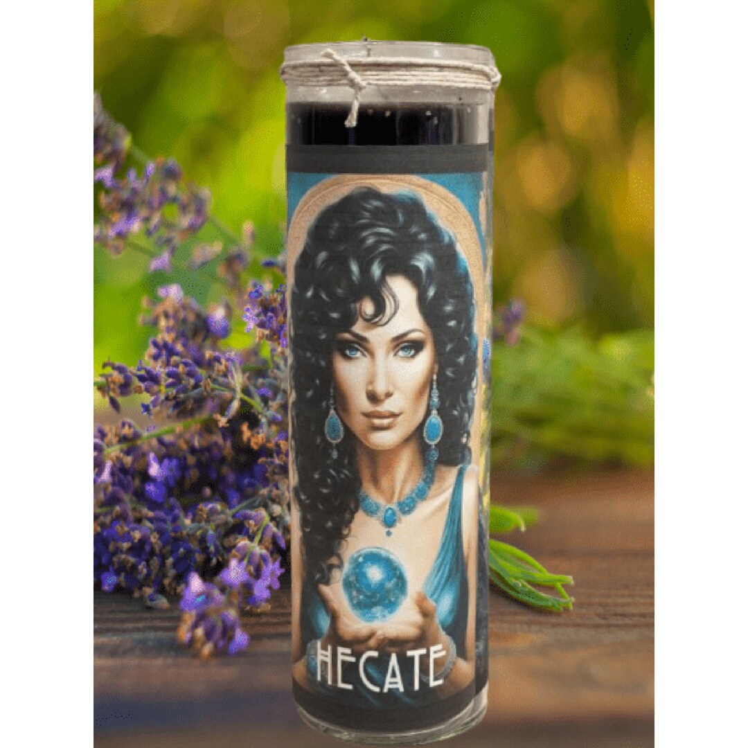 Hecate Fixed Goddess Candle for Crossroads Rituals, Moon Magick and ...