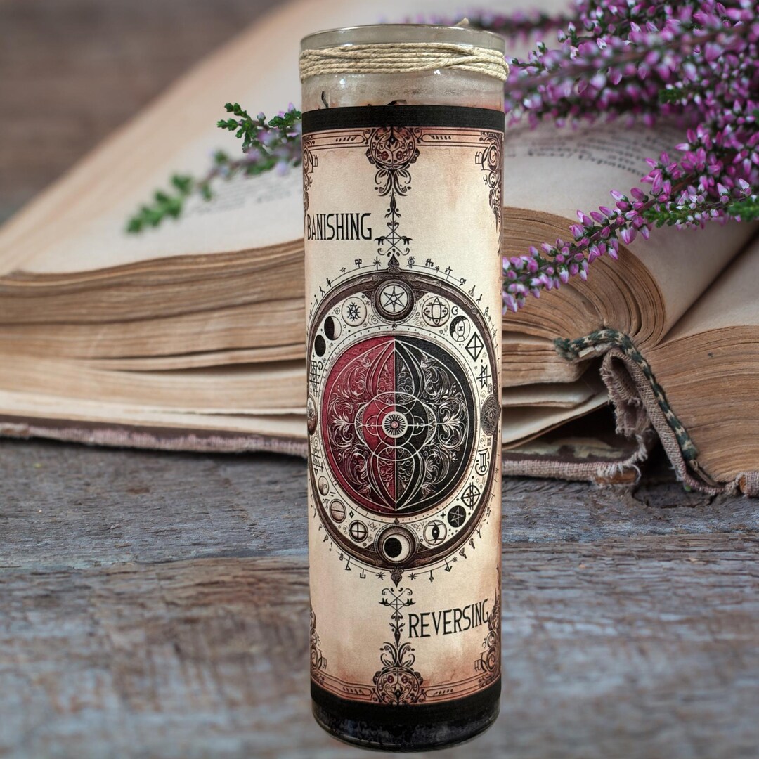 Banishing Reversing Red/black Double Action Conjure Candle | Spiritual ...