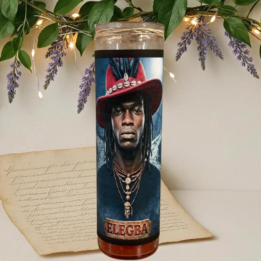 Elegba Orisha Candle | Illuminate Your Path With Spiritual Guidance - Etsy