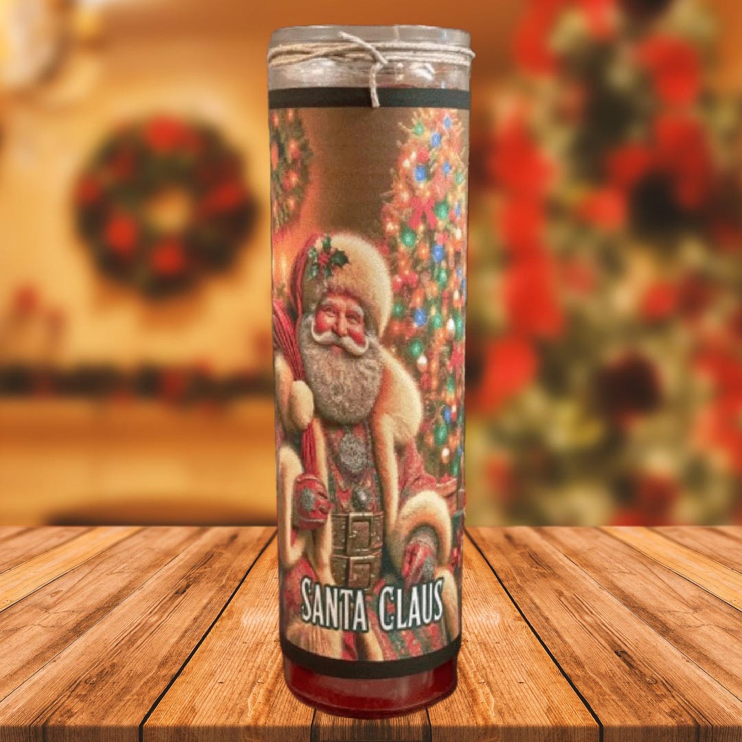 Santa Claus Holiday Candle | Kindness, Generosity, Magick - Etsy
