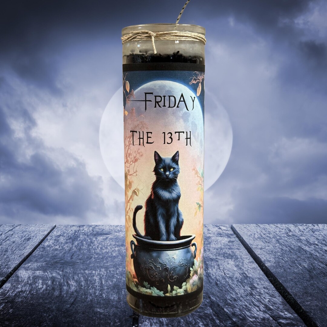 Friday the 13th Holiday Witchcraft Candle | Luck and Abundance Ritual ...