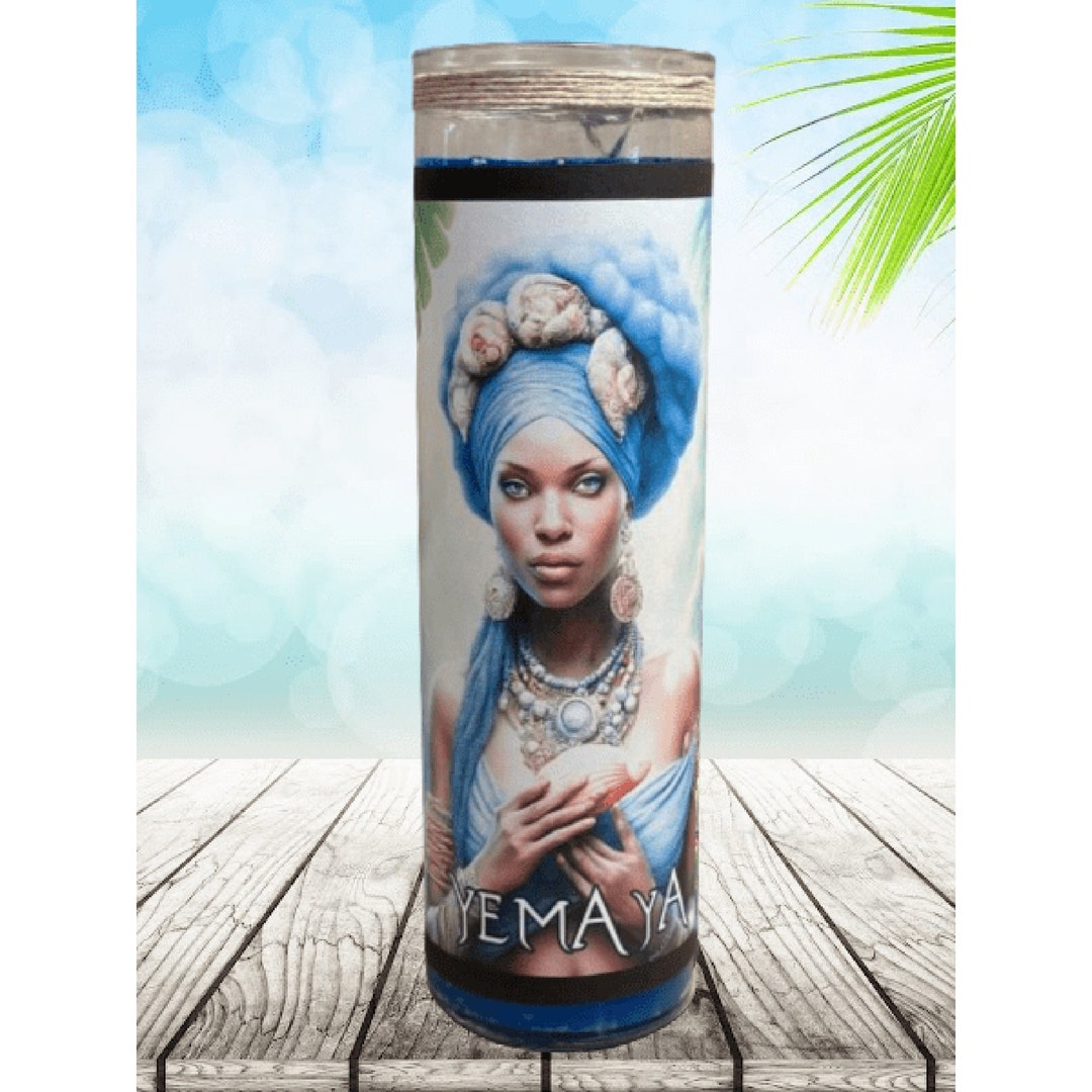 Yemaya Fixed Orisha Candle Candle for Blessings and Protection - Etsy