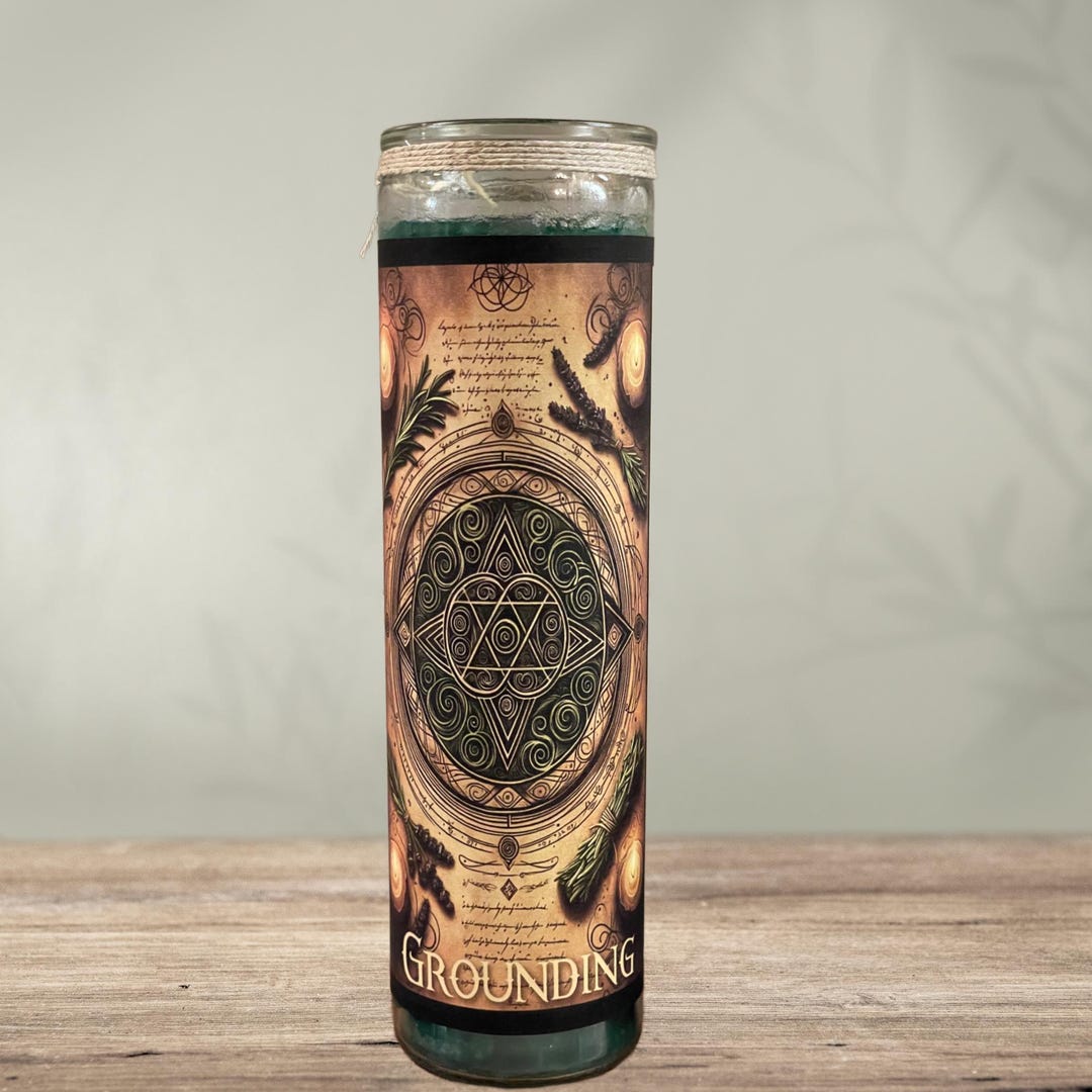 Grounding Sacred Space Candle, Earth Energy Candle, Magick Ritual ...