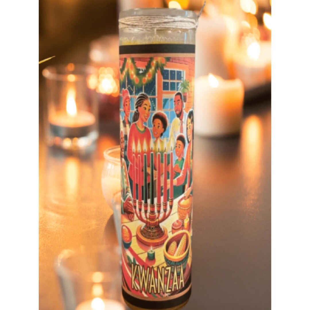 Kwanzaa Holiday Candle | Unity, Family, Hope - Etsy