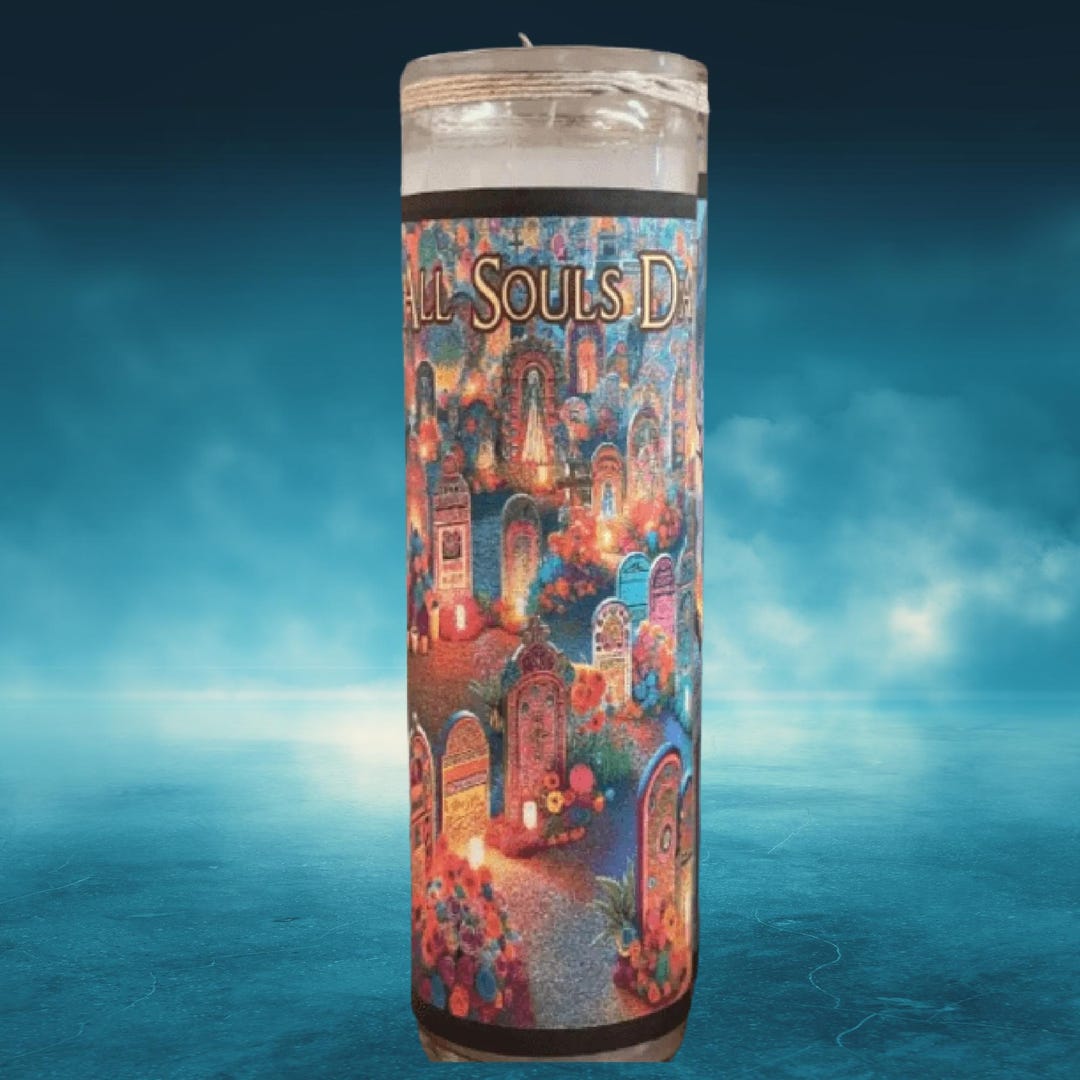 All Souls Day Holiday Candle | Ancestors, Devotion, Spiritual Energy - Etsy