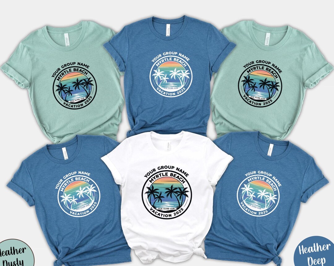 Custom Myrtle Beach Vacation Shirts 2025: Matching Family Trip Tees - Etsy
