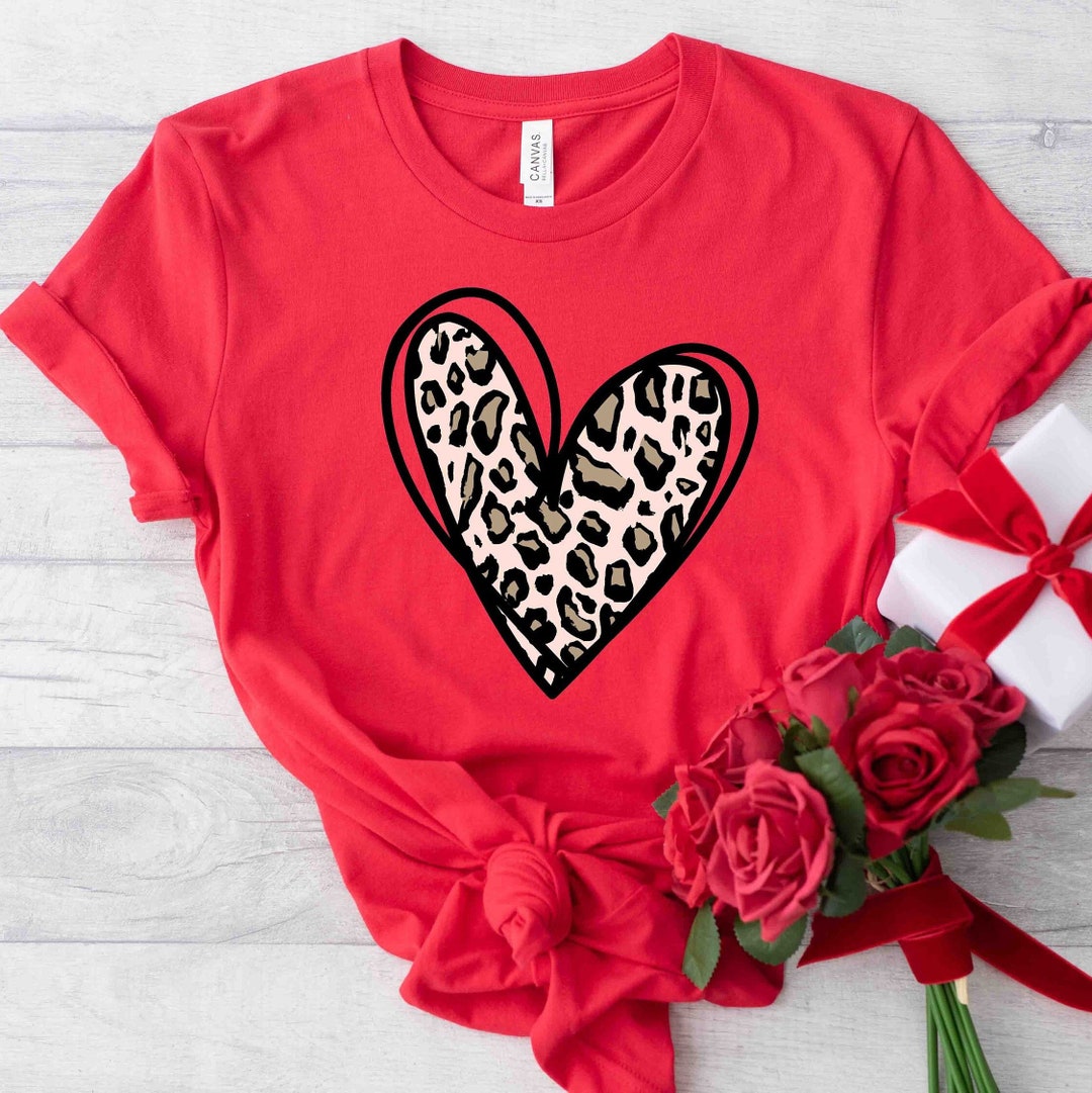 Leopard and Cheetah Print Valentines Day Shirts, Valentines Day Gift ...