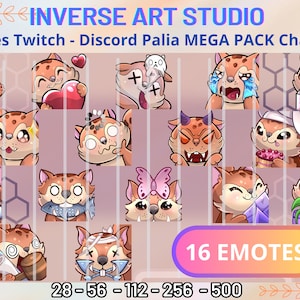 Twitch Emotes MEGA PACK 16 Emotes - Palia Chapaa - Kawaii Cute Premade ...